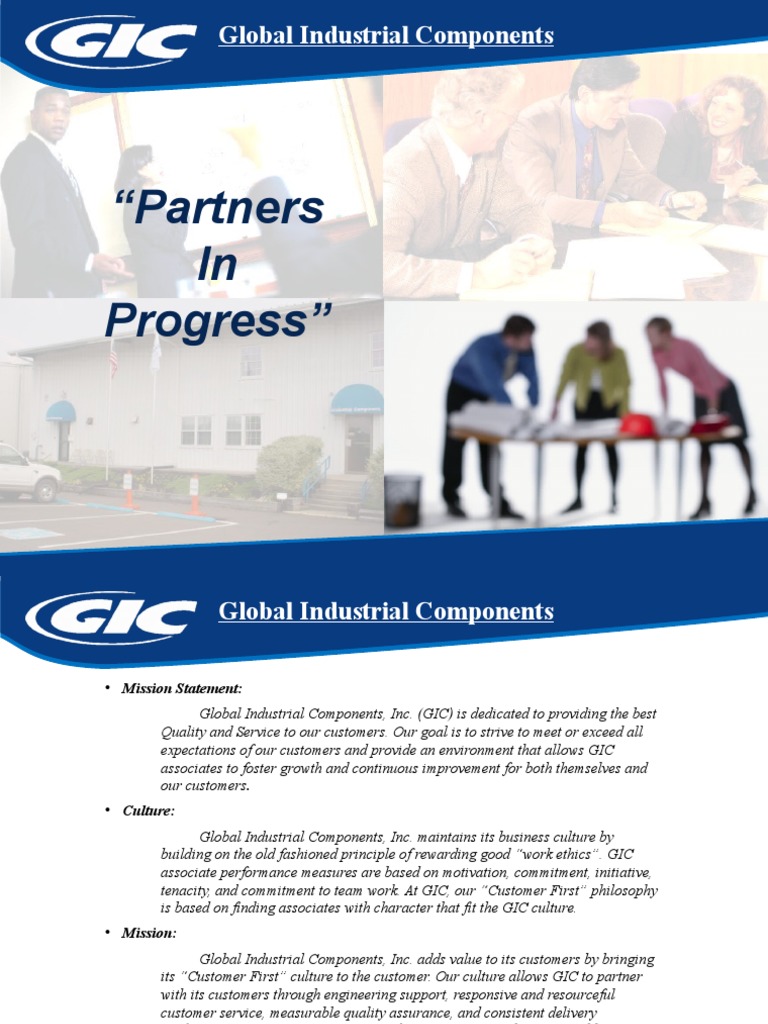 GIC Company Presentation - Global Industrial Components | PDF | Screw ...