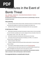 Bomb Threat Awareness Presentation | PDF | Bomb | National Security