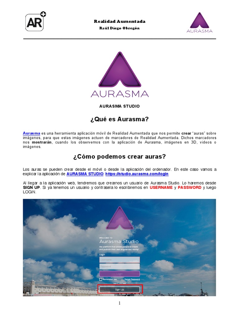 Aurasma Studio | PDF | Realidad aumentada | Imagen