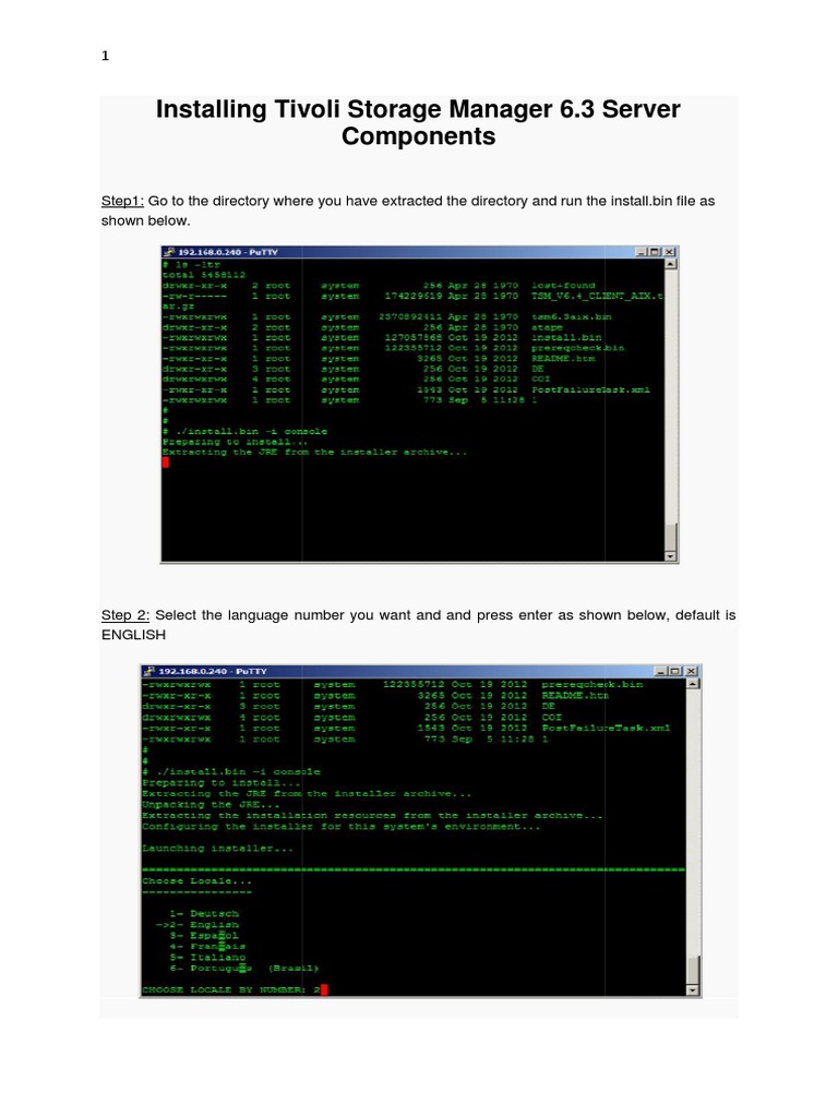 Installing Tivoli Storage Manager 6 | PDF | Backup | Cache (Computing)