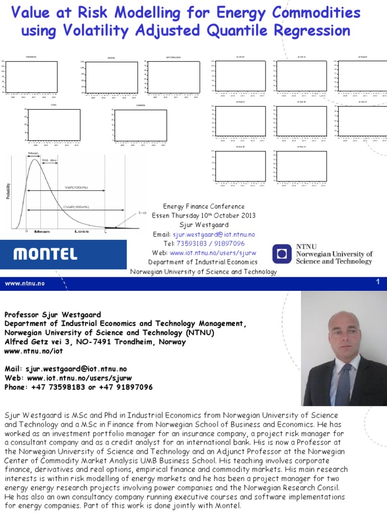 Sjur Westgaard Vol Qreg Var | PDF | Value At Risk | Volatility (Finance)