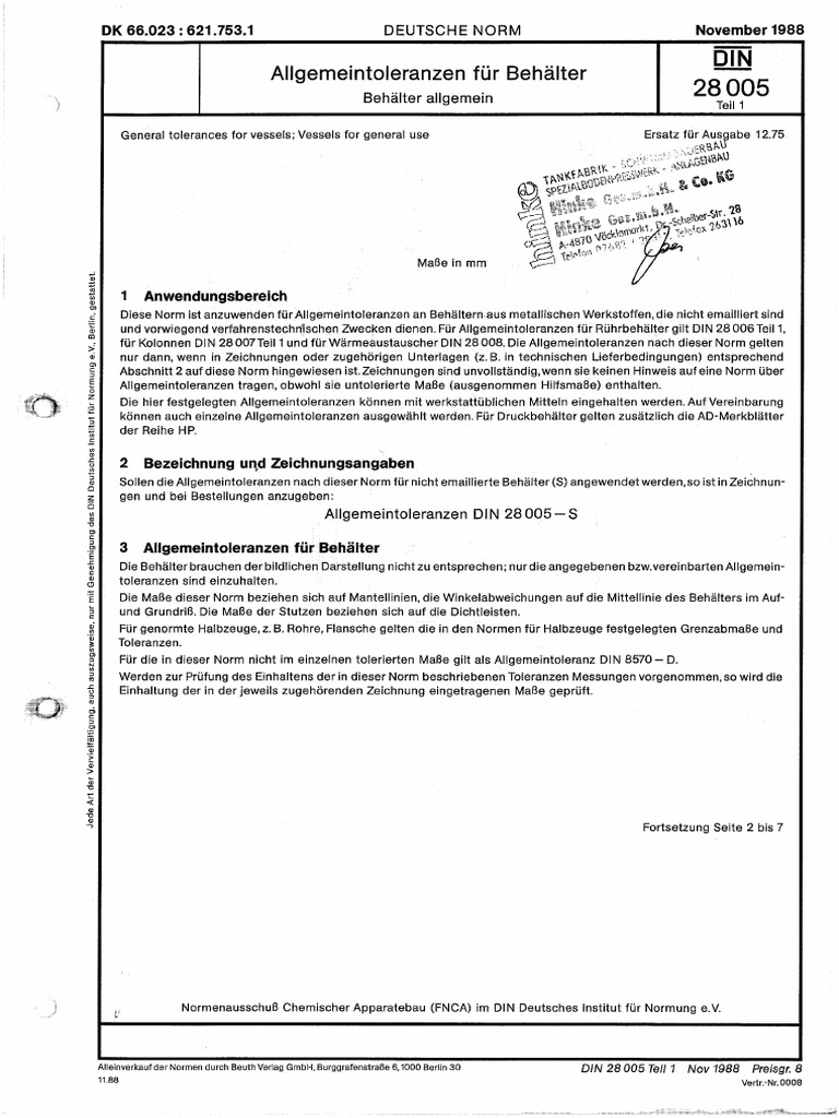 Din 28005 | PDF