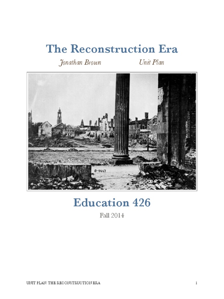 Reconstruction Era Coversheet Introduction Overview | PDF ...