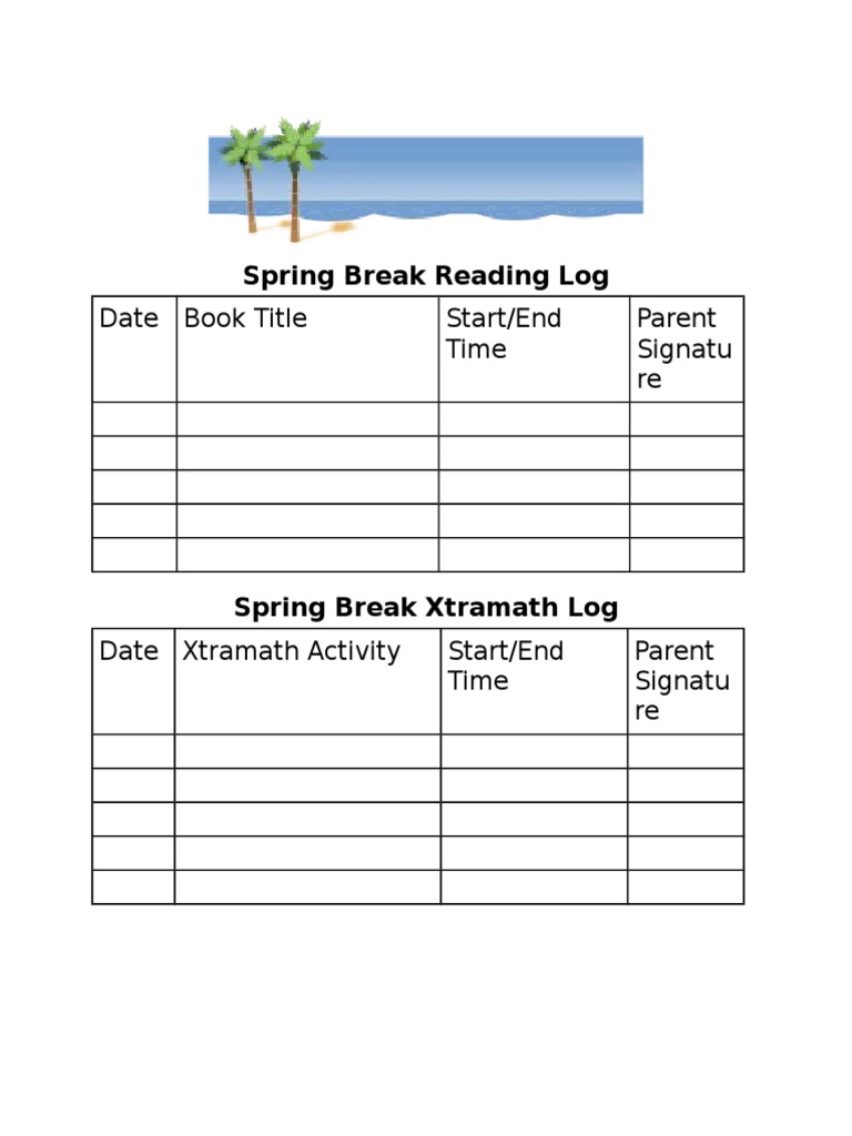 Reading Log | PDF | Foreign Language Studies | Wellness