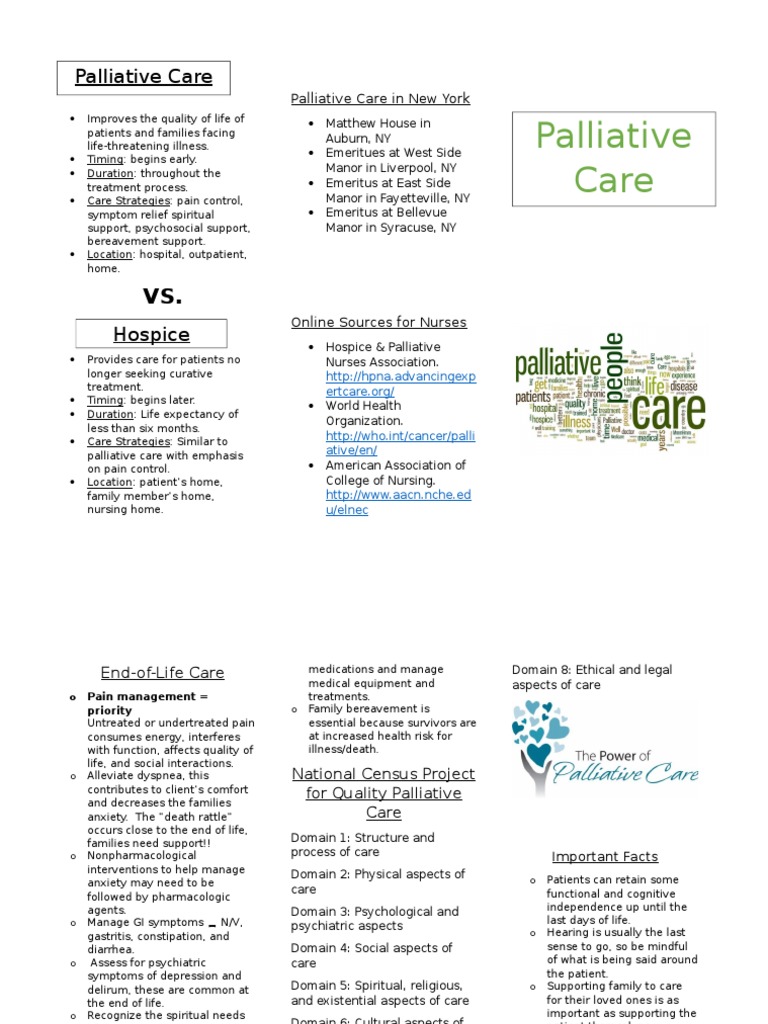 Palliative Care Brochure | Palliative Care | End Of Life Care | Free 30 ...