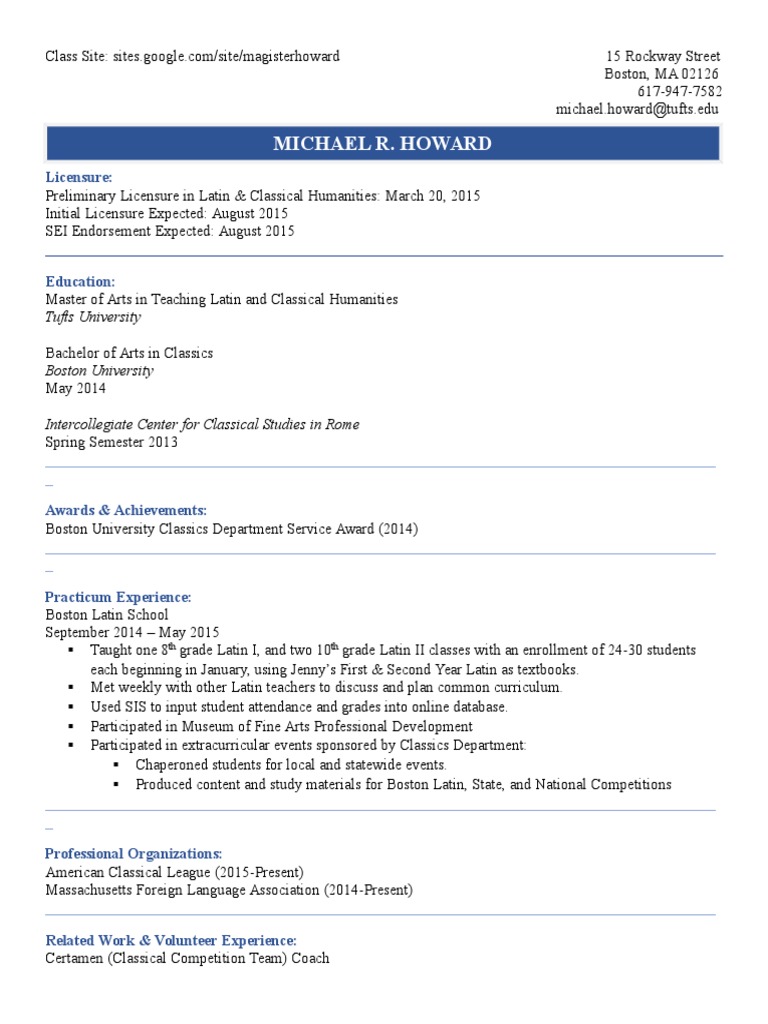 Howard Resume | PDF