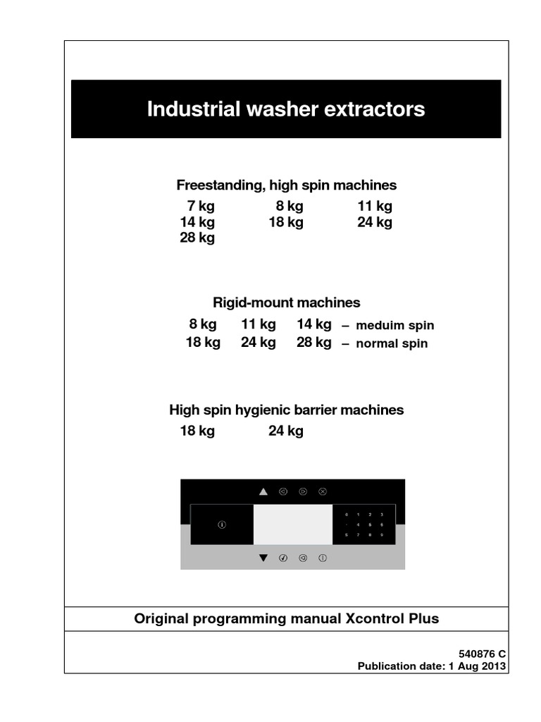 Lavamac AF, AR X Control + (Plus), Programming, 540878 - B - Pub - Date ...