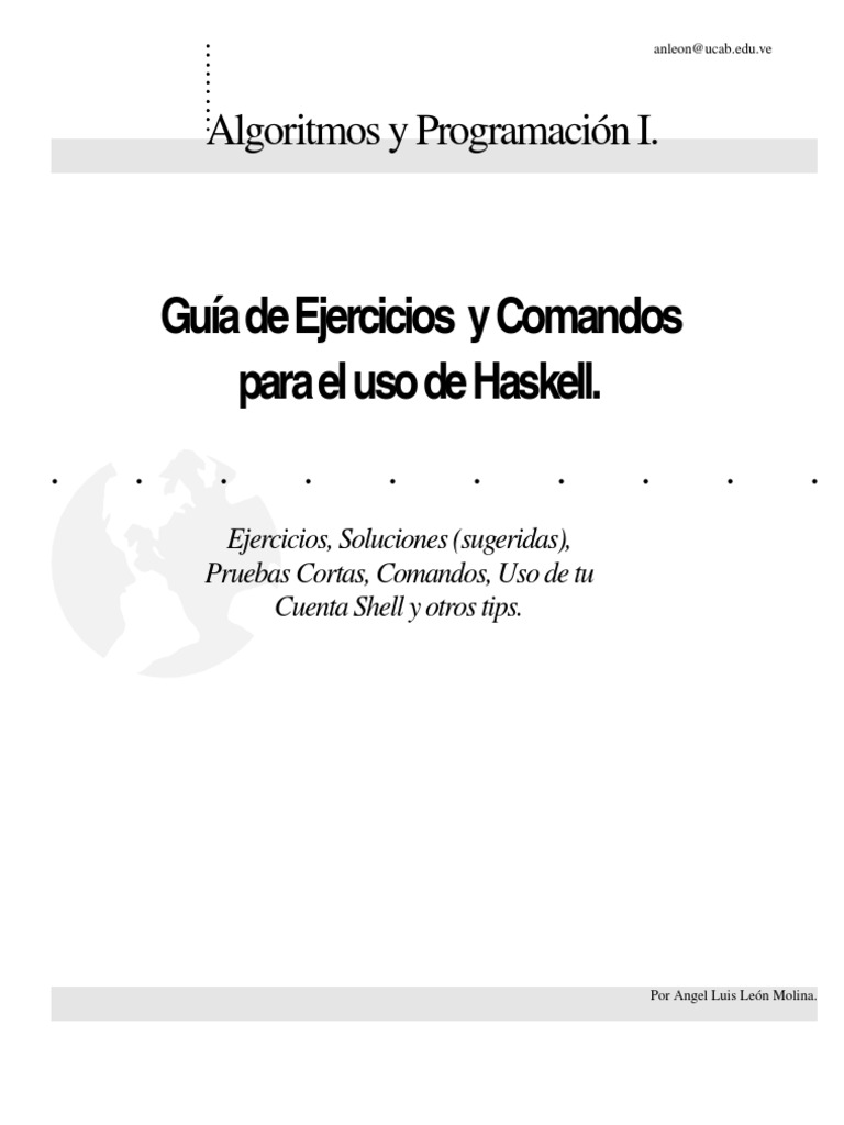 Guia de Ejercicios y Comandos para El Uso de Haskell | PDF | Protocolo de transferencia de ...