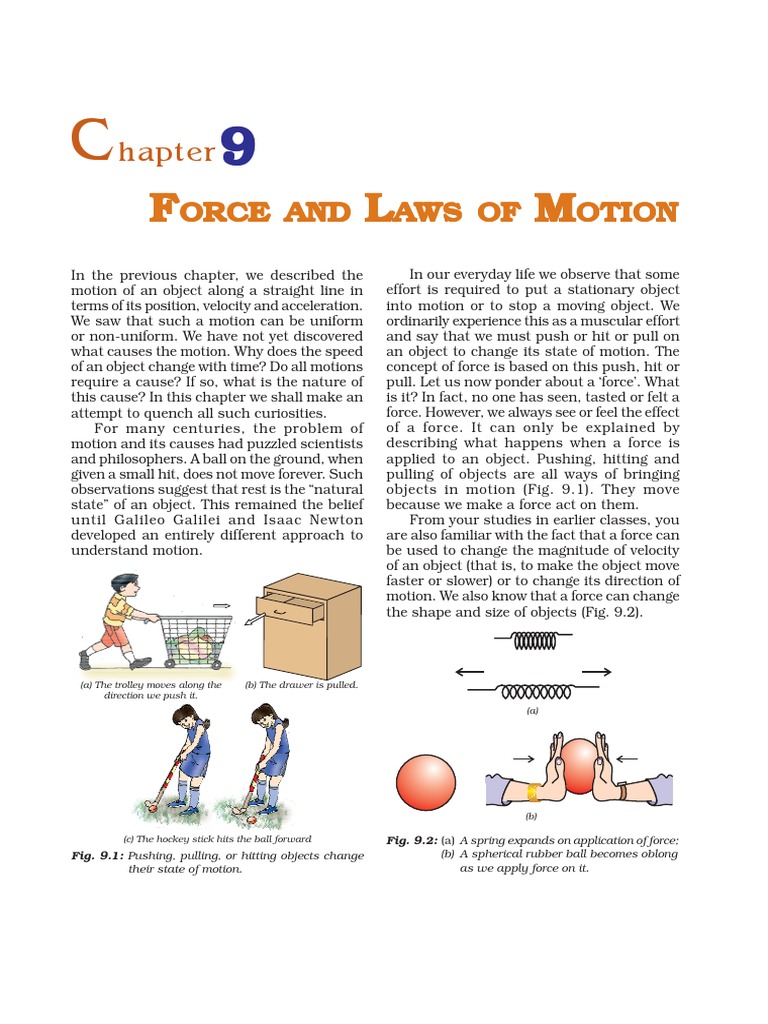 Class9 Science Unit09 NCERT TextBook EnglishEdition | PDF | Momentum ...