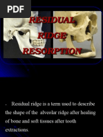 Residual Ridge Resorption | PDF | Bone | Dentures