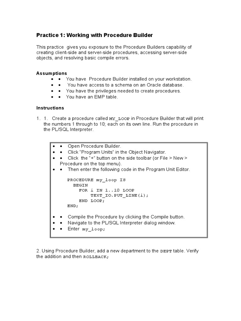 Practice PLSQL | Download Free PDF | Pl/Sql | Boolean Data Type Practice PLSQL | Download Free PDF | Pl/Sql | Boolean Data Type