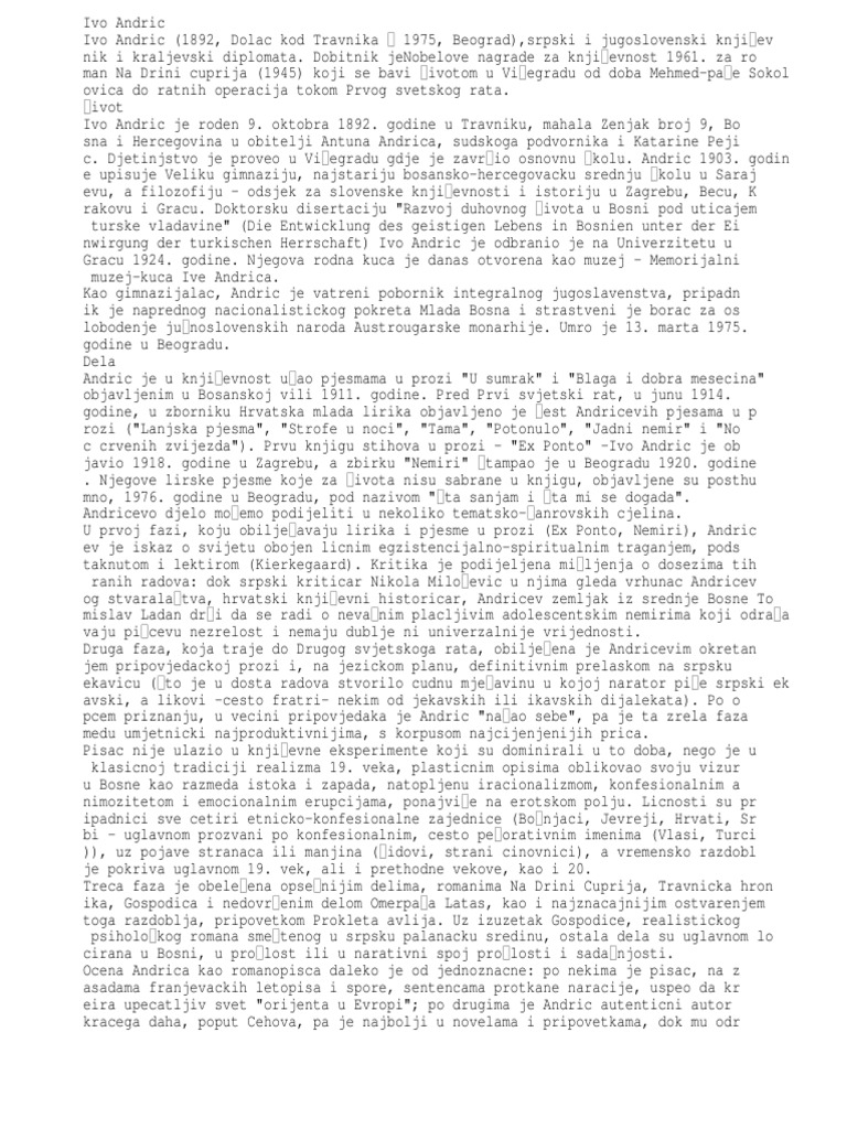 Ivo Andric | PDF