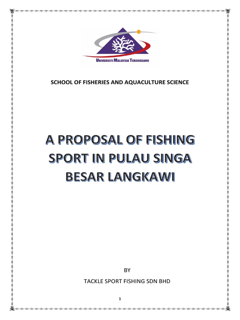 proposal of fisheries tourism.pdf | Recreational Fishing | Oceanography