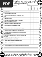 Math Learning Inventory (Adapted) | PDF | Mathematics | Learning