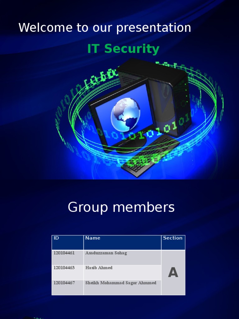 Welcome To Our Presentation | PDF | Computer Security | Security