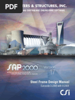 Steel Frame Design with SAP2000 Examples | PDF | Buckling | Bending