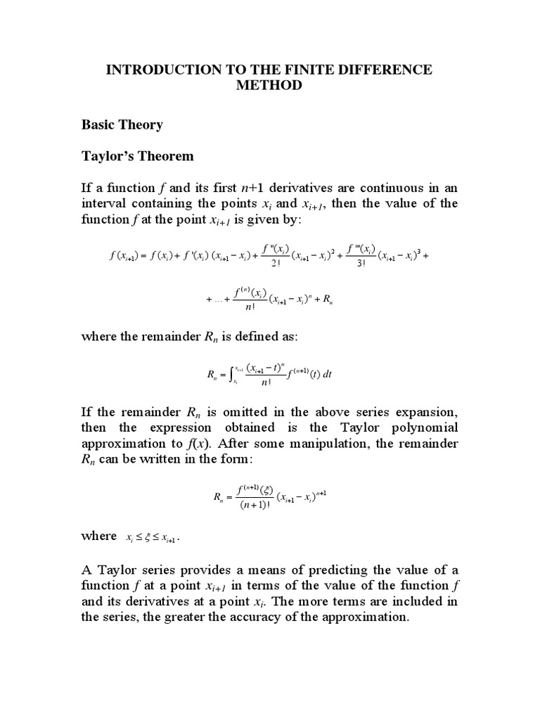 1D FDM | PDF | Finite Difference | Numerical Analysis