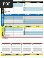 Offensive Play Call Sheet Template | PDF | College Football Conference ...