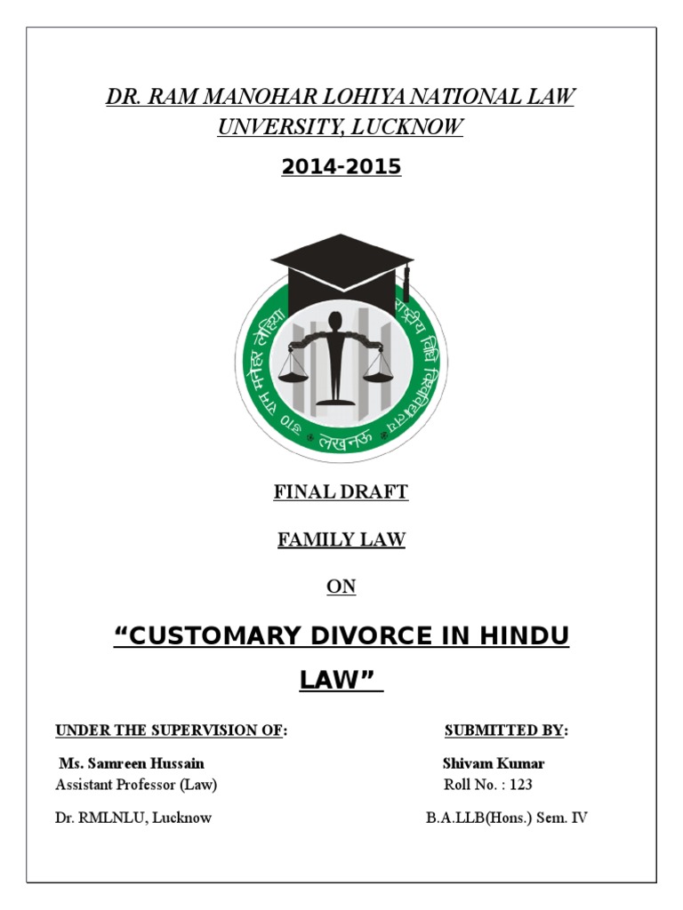 Family Law - Customary Divorce | PDF | Divorce | Marriage