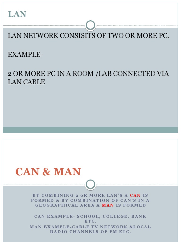 Examples of LAN Network Configurations | PDF | Science & Mathematics ...