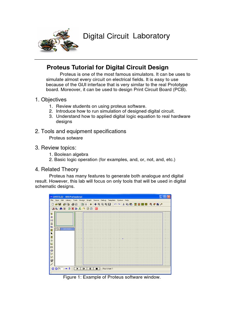 File 1 Proteus Tutorial For Digital Circuit Design PDF | PDF | Digital ... File 1 Proteus Tutorial For Digital Circuit Design PDF | PDF | Digital ...