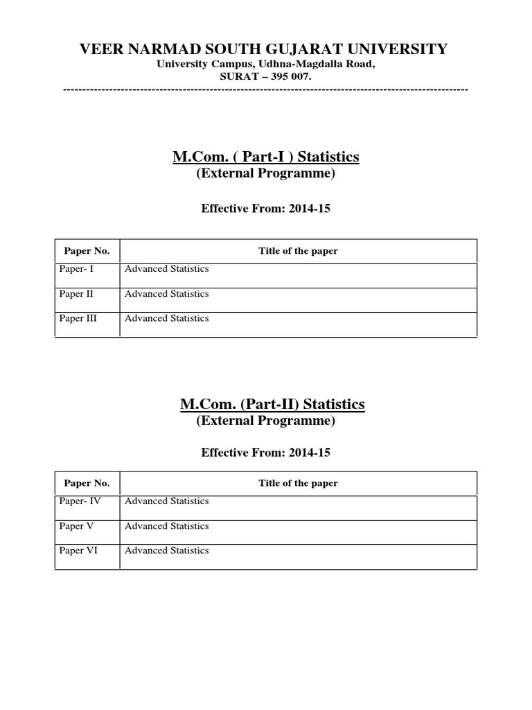 I Ii Advanced Statistics External Pdf Statistical Hypothesis