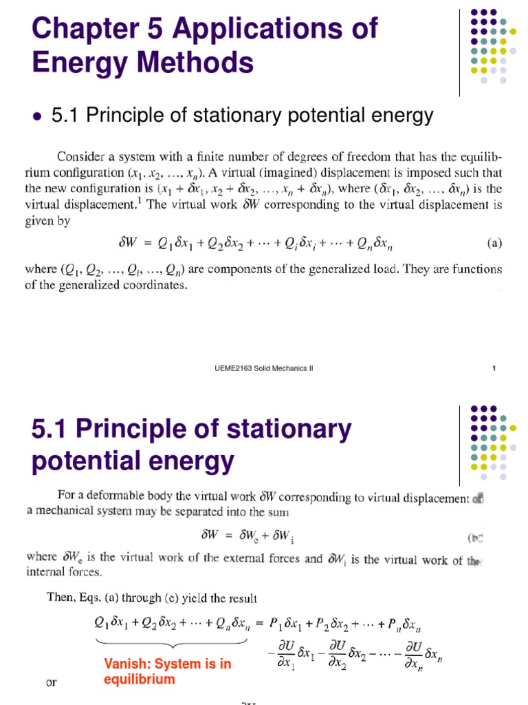 Energy Methods in Solid Mechanics | PDF | Beam (Structure) | Elasticity ...