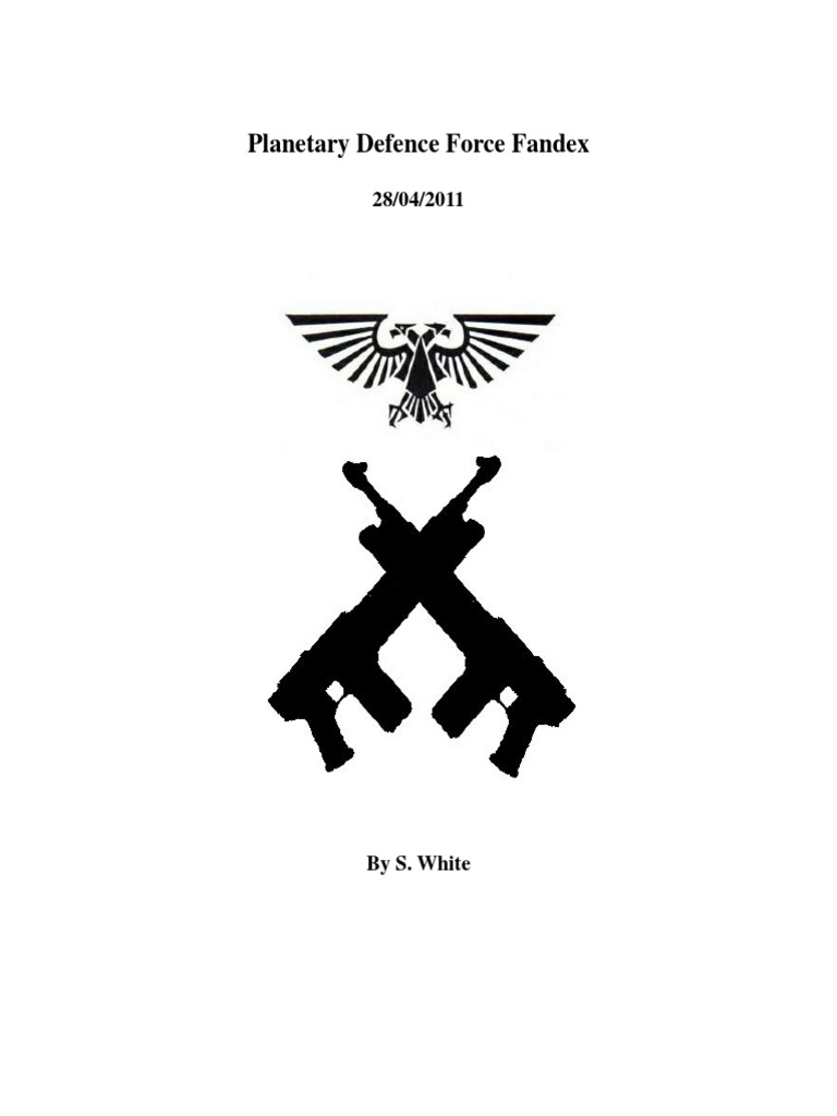 Warhammer 40000 Planetary Defence Force Fandex | PDF | Platoon | Cavalry