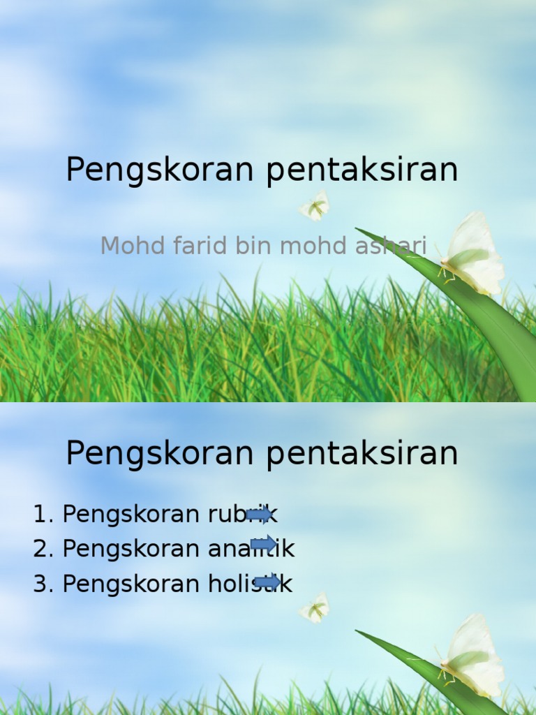Pengskoran Pentaksiran | PDF