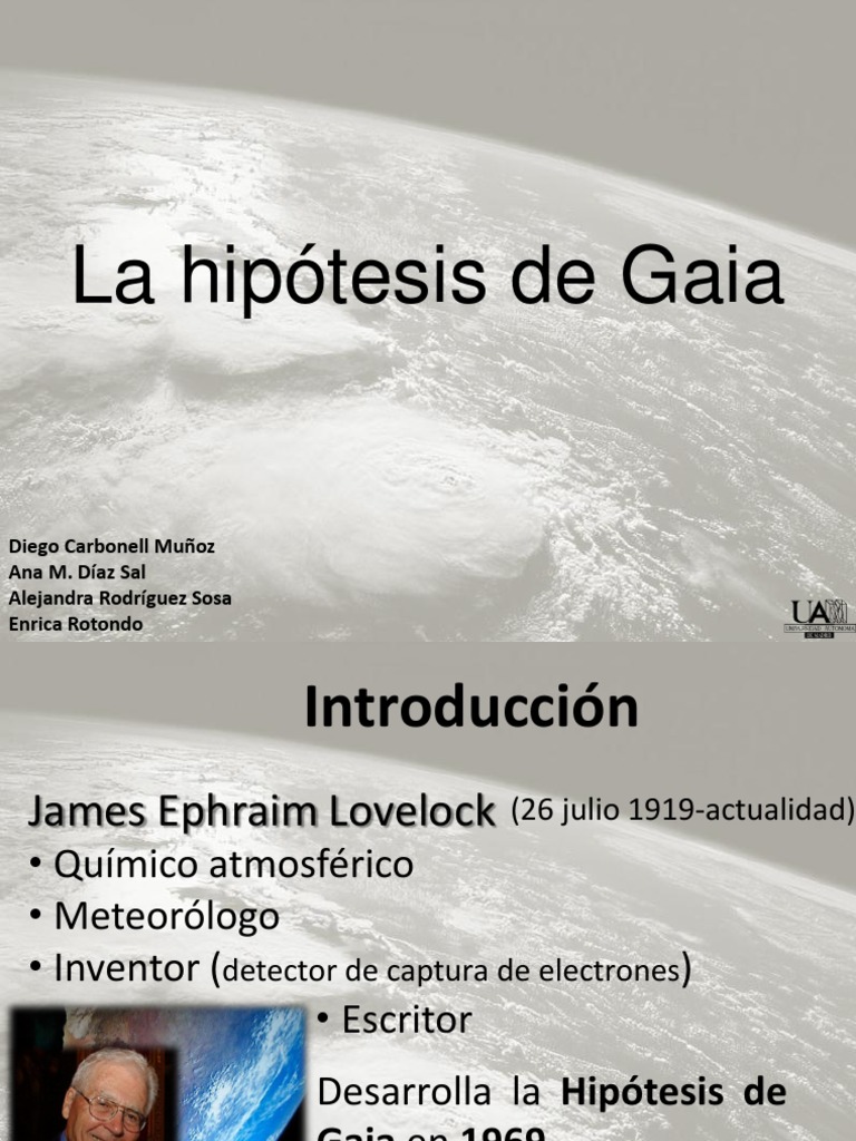 La Hipótesis de Gaia | PDF | Hipótesis de Gaia | Ciencias de la Tierra