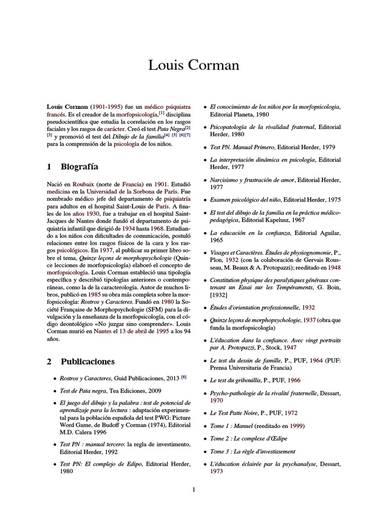 Louis Corman | PDF | Actitud psicológica | Ciencia marginal