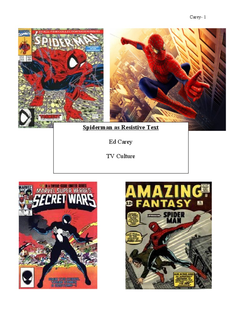 Spiderman As Transmedia Narrative | PDF | Spider Man