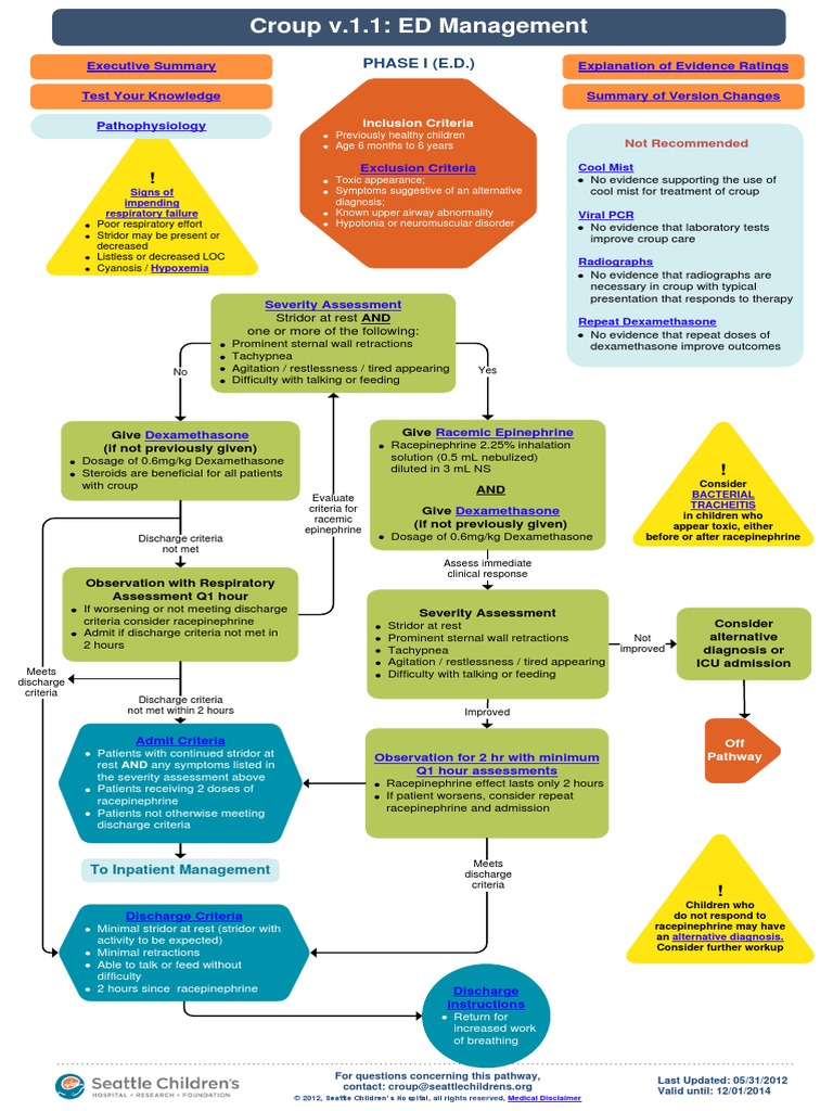 Croup Pathway | Clinical Medicine | Medicine
