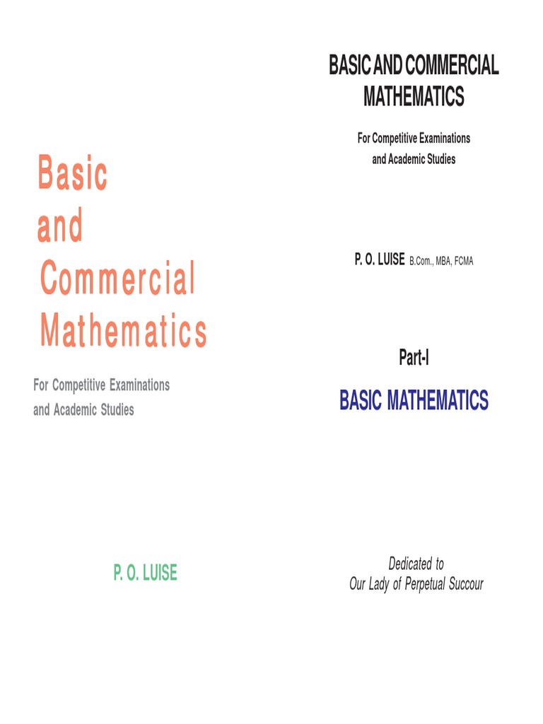 Basic Mathematics | PDF | Fraction (Mathematics) | Equations