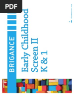 Four-Year-Old Child Data Sheet For The BRIGANCE | PDF | Cognition ...