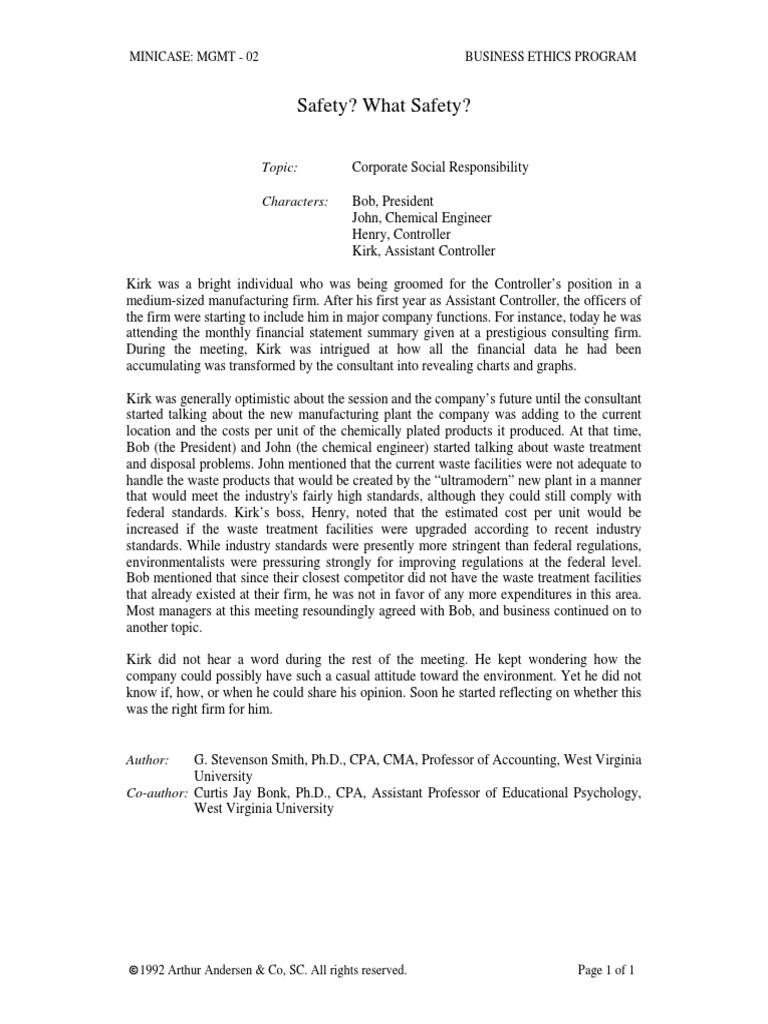 Corporate Responsibility in Manufacturing | PDF | Business