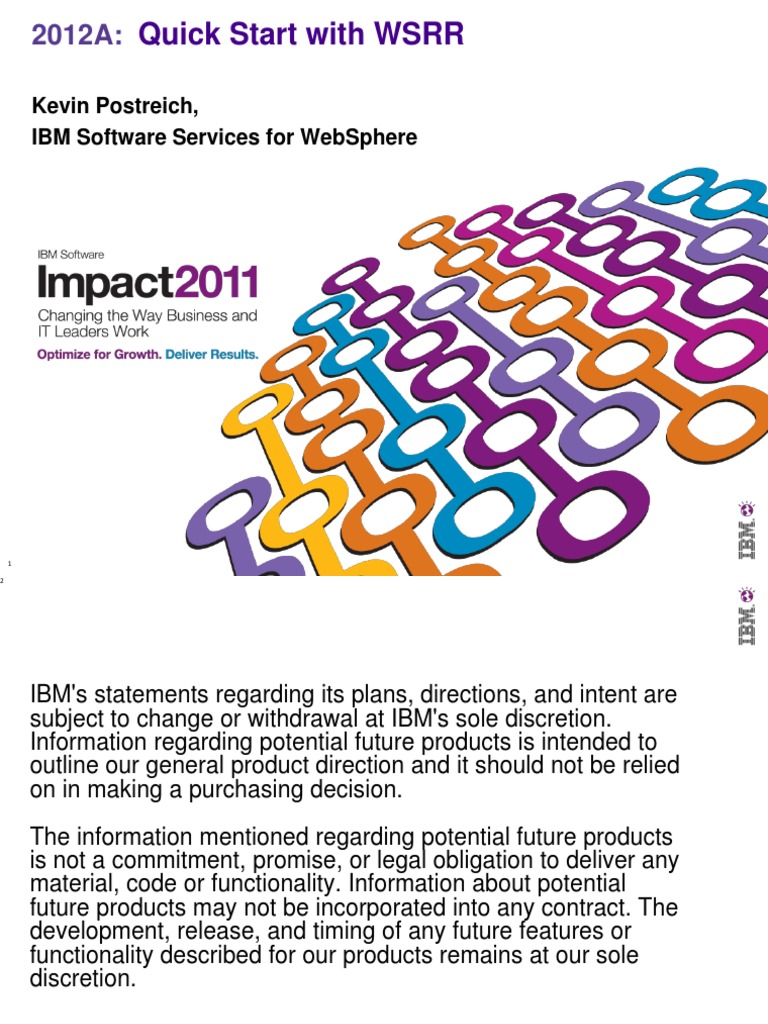 2012 - WSRR Quick Start-Final | PDF | Service Oriented Architecture | Eclipse (Software)