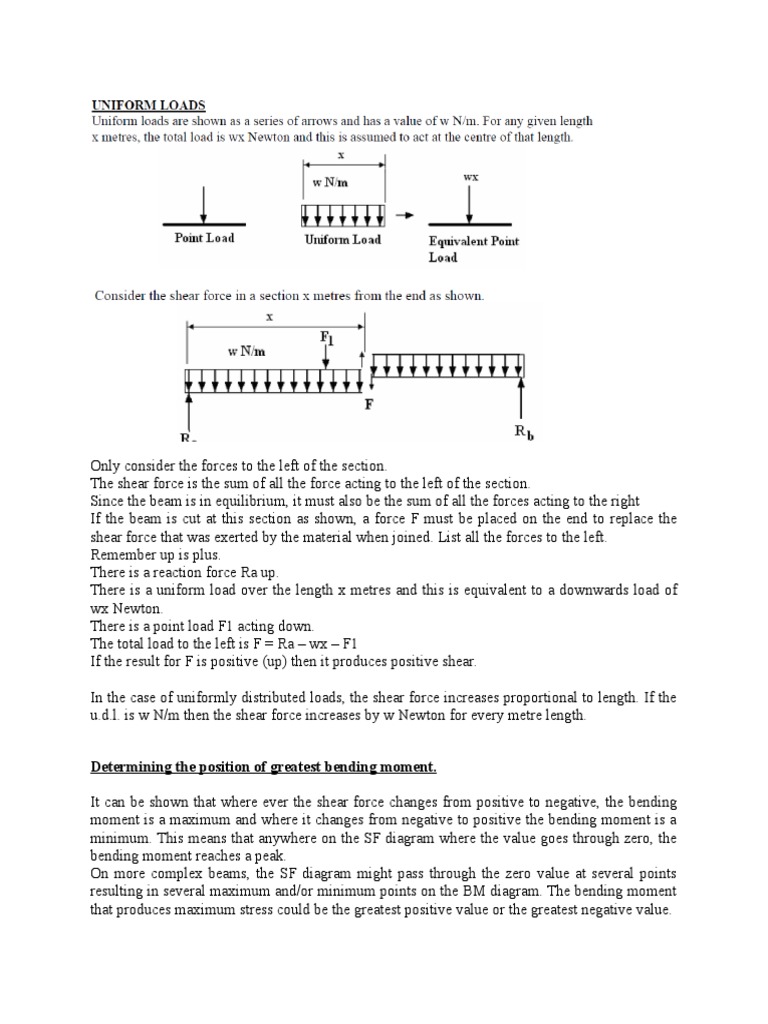 SFD and BMD | PDF | Bending | Beam (Structure)