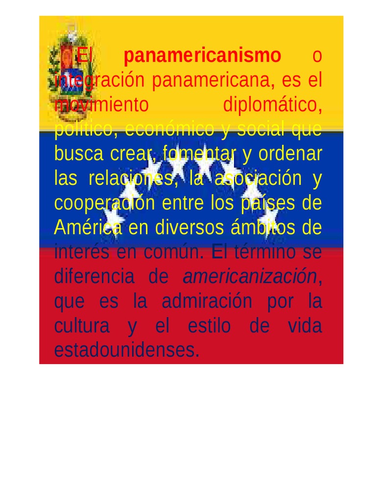 El Panamericanismo. | Américas | America latina