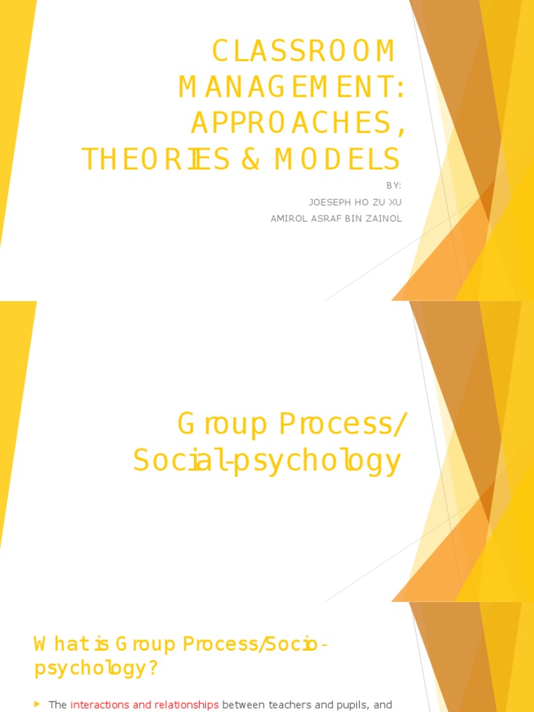 Classroom Management Strategies & Theories | PDF | Friendship | Leadership