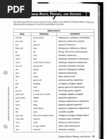 Most Common Roots, Prefixes & Suffixes - Google Sheets | PDF | Language ...