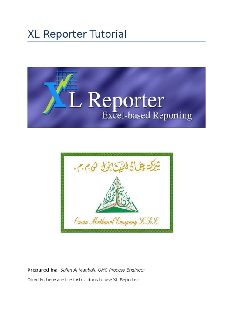 Tutorials To Use XL Reporter | PDF | Boiler | Computing