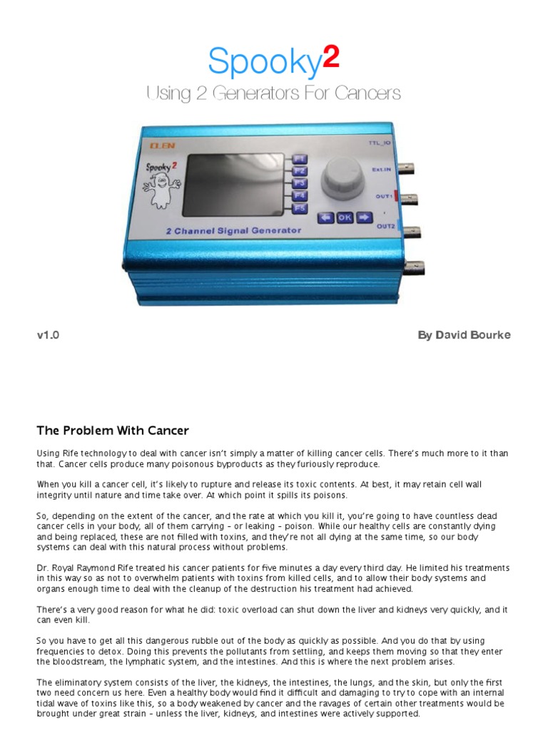Spooky2 Cancer Guide | PDF | Detoxification (Alternative Medicine) | Cancer