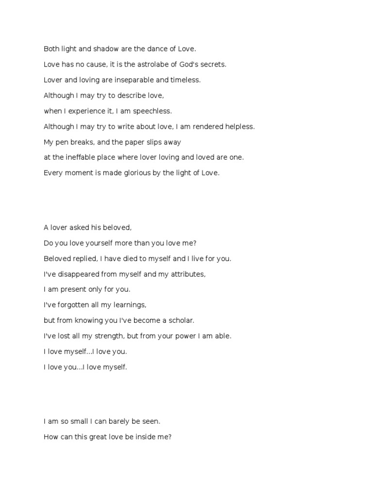 Sufi Poetry (Eng) | PDF | Rumi | Love Of God