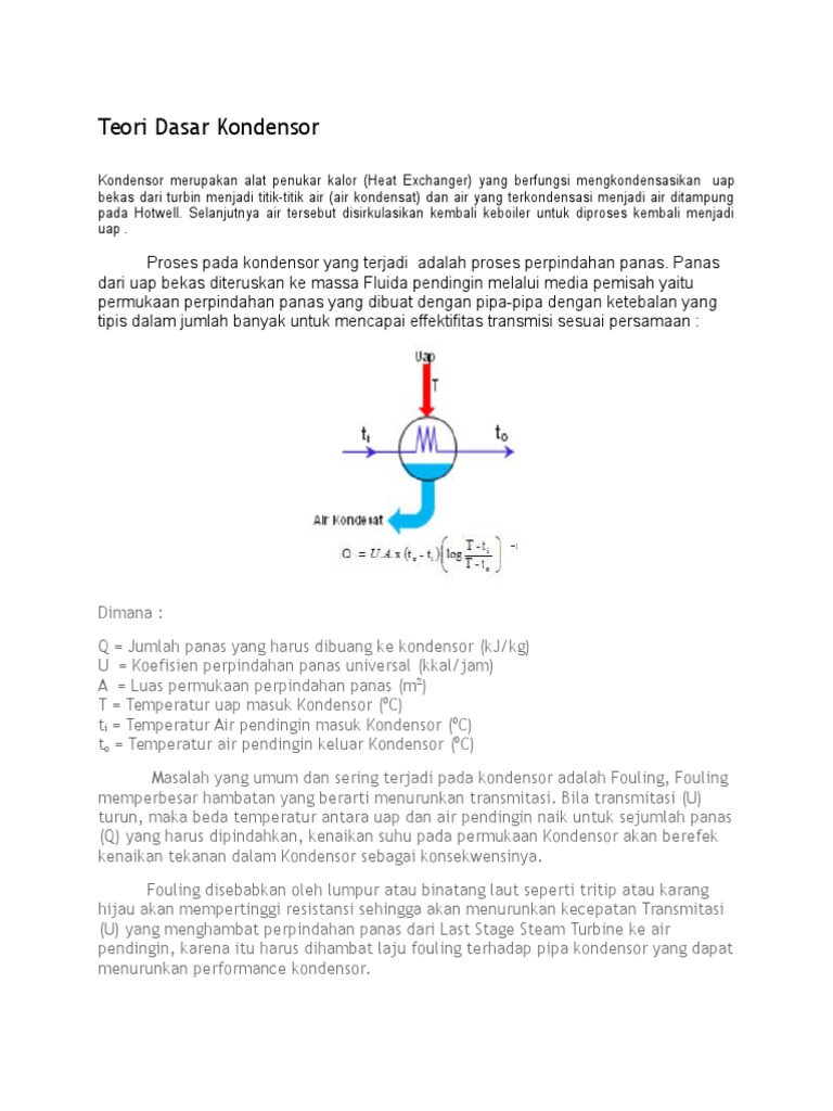 Teori Dasar Kondensor | PDF