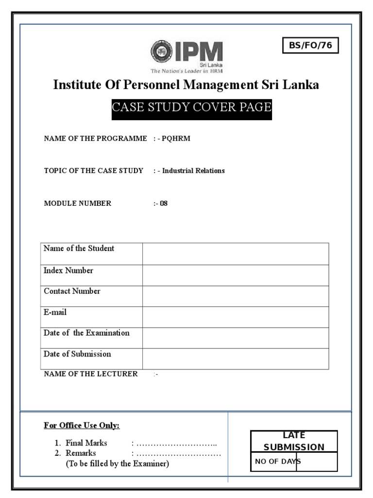Industrial Relations Case Study PQHRM Module 08 | PDF