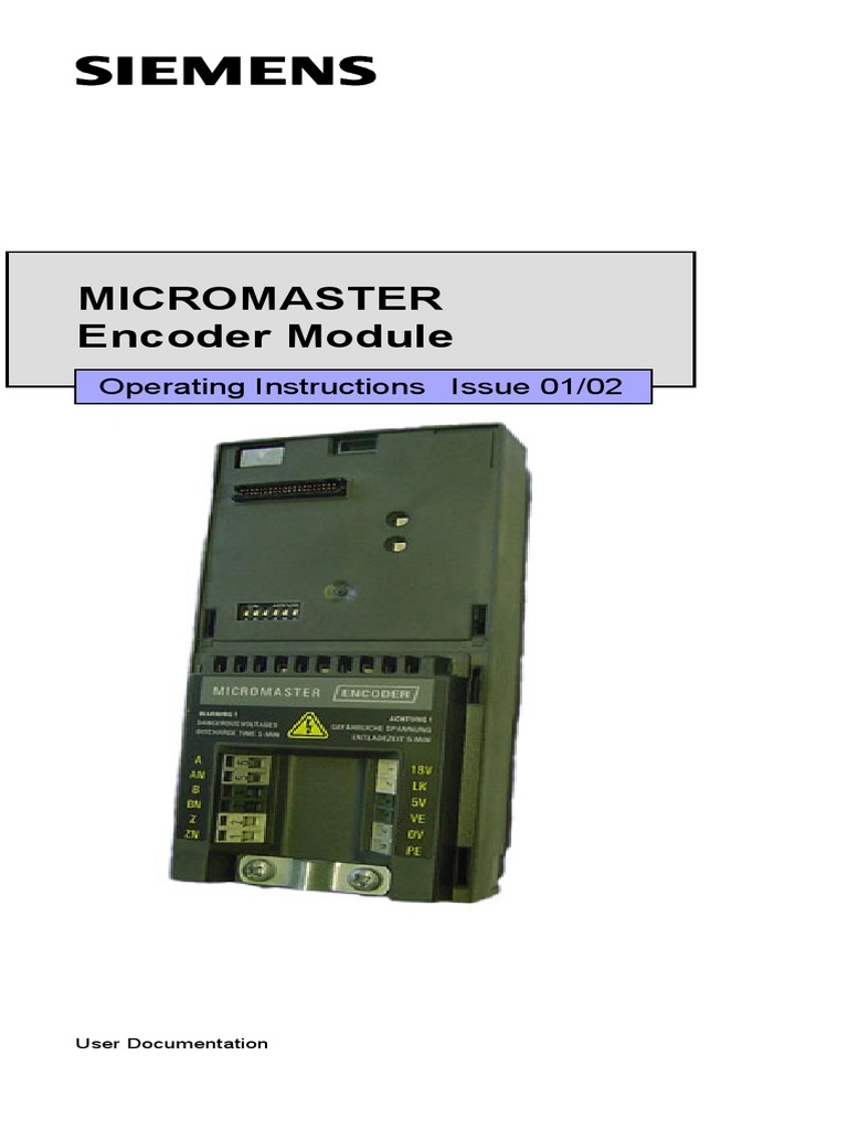 MM4 Enkoder en | PDF | Control Theory | Power Supply