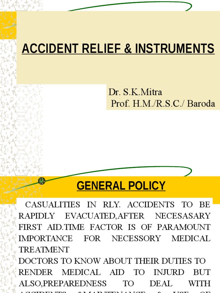 Accident Relief & Instruments | PDF | Sterilization (Microbiology ...