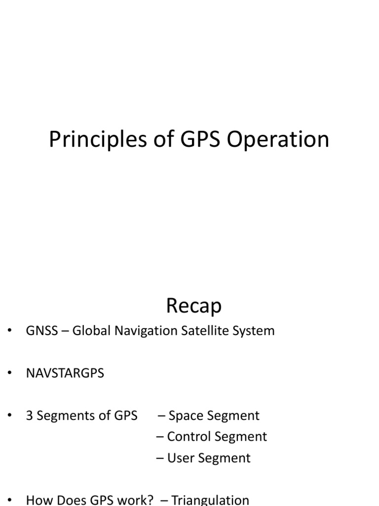 4310-04 Principles of GPS Operation | PDF | Global Positioning System ...