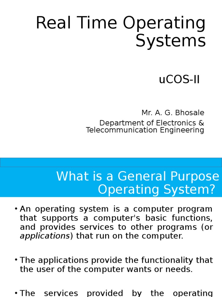 RTOS uCOS II | Download Free PDF | Scheduling (Computing) | Process (Computing)
